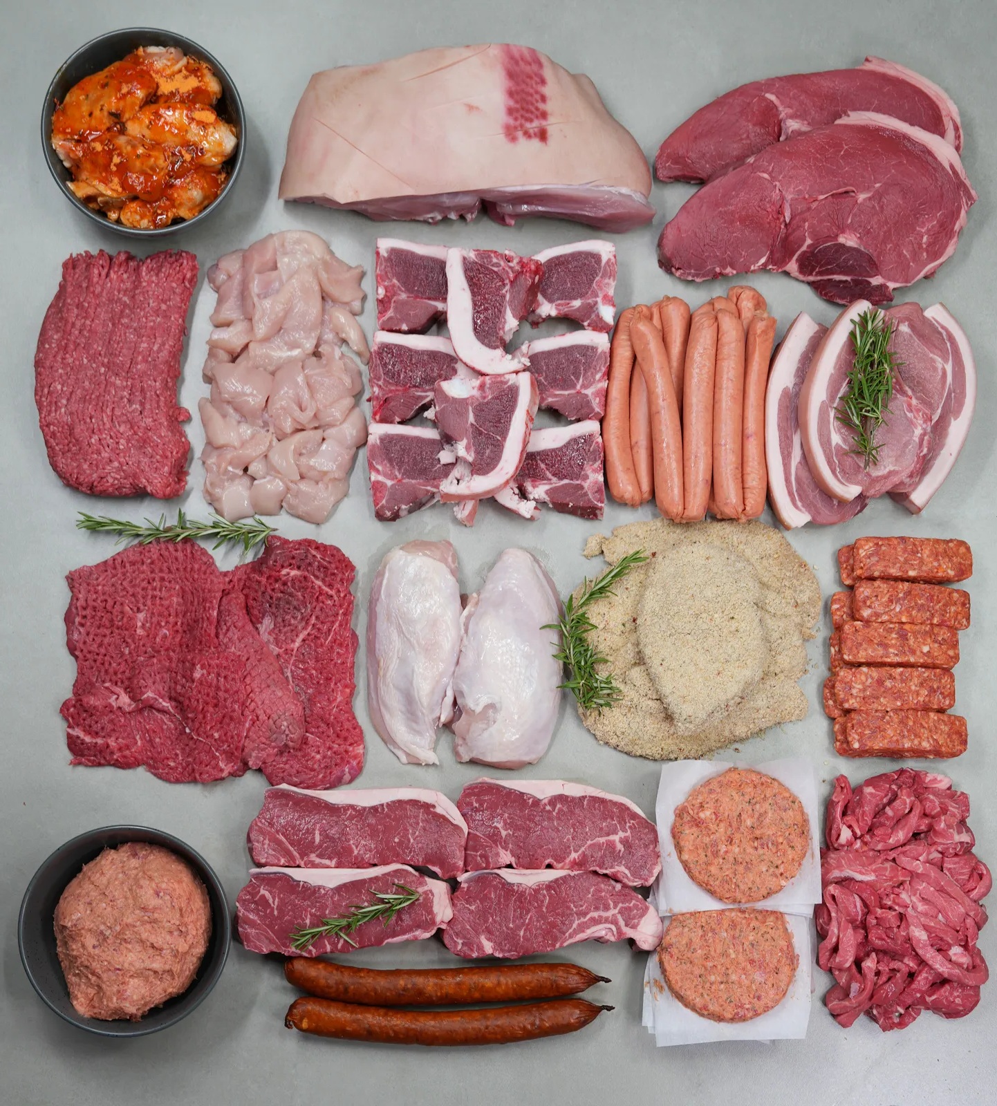 Meat Lovers ADD ON-2x200g Scotch Fillet Steaks, 8-10x Lamb Loin Chops ...