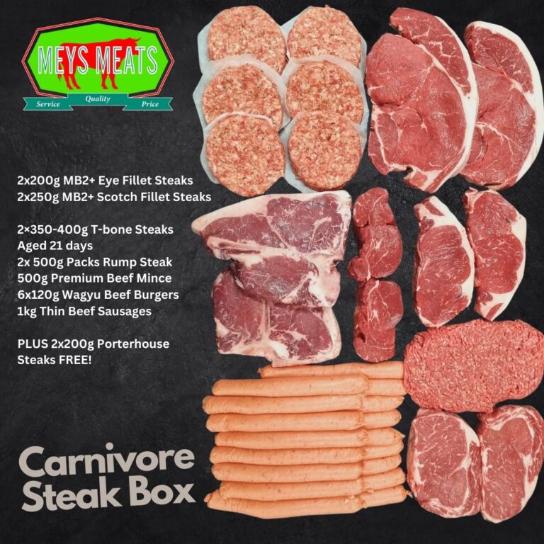 Carnivore Steak Box- RECEIVE 2x200g Porterhouse Steaks FREE! Meat ...